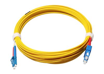 Cina Cavo di toppa a fibra ottica duplex monomodale di LC-SC 3m gialli in vendita