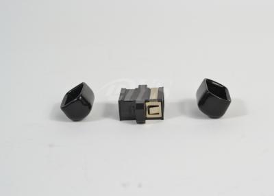 Cina Adattatore a fibra ottica pieno nero dello Sc MPO della flangia, stabilizzazione ad alta temperatura in vendita