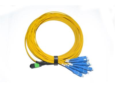 Cina 8 la fibra MPO/MTP monomodale al nastro dello Sc ha reso resistente il cavo in vendita
