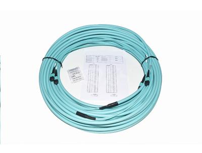 Cina 24 cavi di toppa del cavo del tronco della spina dorsale della fibra 100G OM4 MTP/MPO in vendita