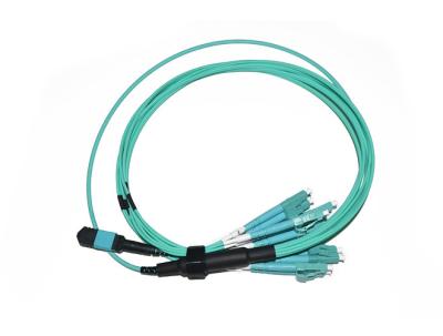 Cina 12F MTP 6xLC al cavo di toppa di uscita della fibra del duplex MPO/MTP 12 in vendita