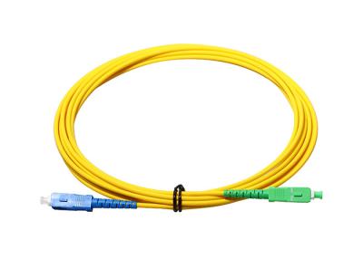 Cina Cavo di toppa di fibra ottica semplice del PVC 1.5m di DYS SC/APC-SC/UPC MP in vendita