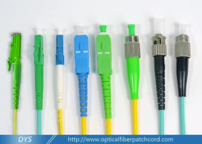 Cina connettori dei patch cord cavi fibra ottica Standard alta affidabilità per la rete di telecomunicazioni in vendita