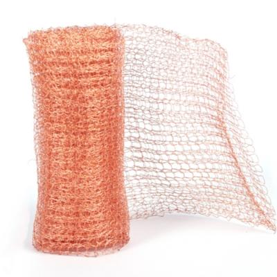 China 100% zuiver Koper Mesh Knitted Metal Wire Mesh voor Beschikbare Ongediertebestrijdingsodm Te koop