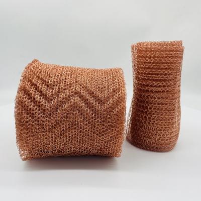 Cina High Filtering Efficiency Ginning Copper Knitted Mesh For Gas And Liquid in vendita