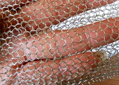 Cina Flat Stainless Steel Knitted Wire Mesh For Mufflers Silencers in vendita