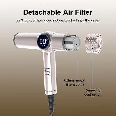 Cina Gli essiccatori senza spazzola del colpo dei capelli di BLDC vanno in automobile Mini Leafless ionico 1200W 110000 giri/min. in vendita