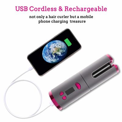 Cina bigodino di capelli ricaricabile senza cordone di 5000mAh 5V 2A con 6 regolazioni del temporizzatore di temperatura in vendita