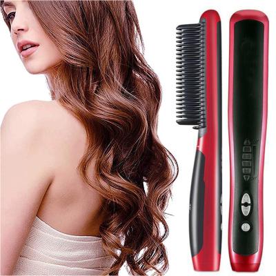 Cina ROHS ETL ha certificato i capelli semplici che disegnano il pettine elettrico del raddrizzatore dei capelli degli strumenti in vendita