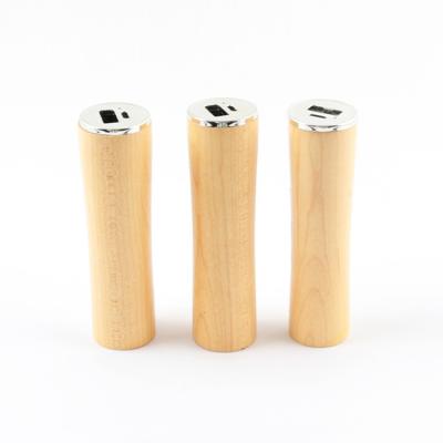 중국 단풍나무 나무로 된 선물 휴대용 전력 은행 좋은 배터리 질 2600MAH 판매용