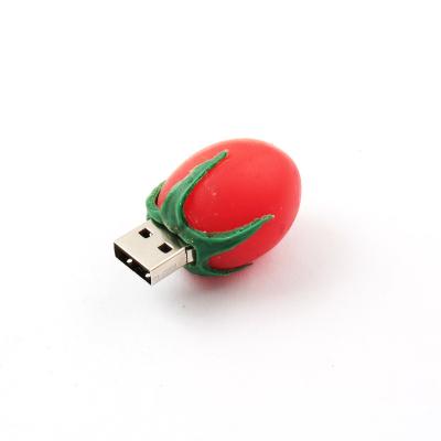 중국 토마토 모양으로 실제 음식 개인화 USB 플래시 드라이브 7-15 일 리드 타임 판매용