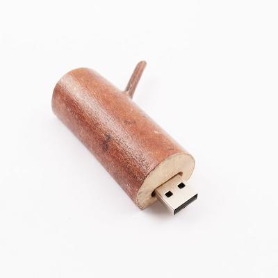중국 트리 루트 USB 플래시는 2.0 3.0 원형 자연 환경 나무로 된 128GB 256GB를 운전합니다 판매용