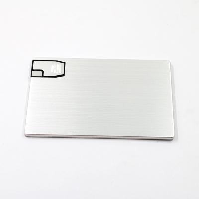 중국 최대 메모리 2.0 신용 카드 USB는 64GB 128GB 20MB/S 금속 재료를 붙입니다 판매용