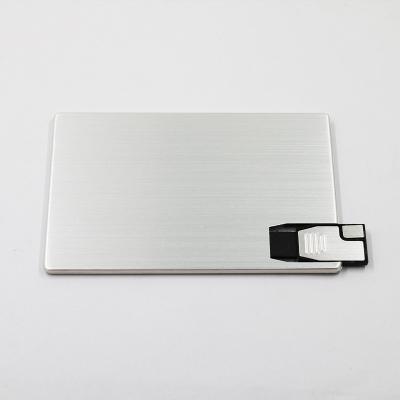 중국 최대 메모리 2.0 신용 카드 USB는 64GB 128GB 20MB/S 금속 재료를 붙입니다 판매용