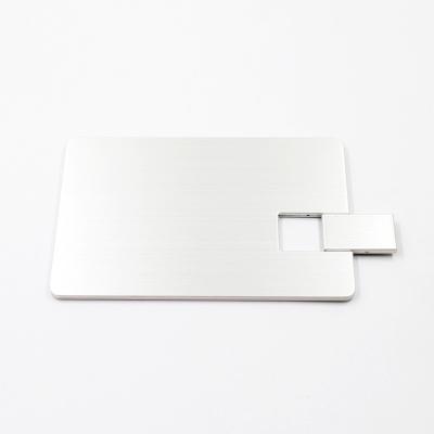 중국 32GB 64GB 금속 신용 카드 방식 usb는 UDP 순간 2.0 80MB/S를 운전합니다 판매용