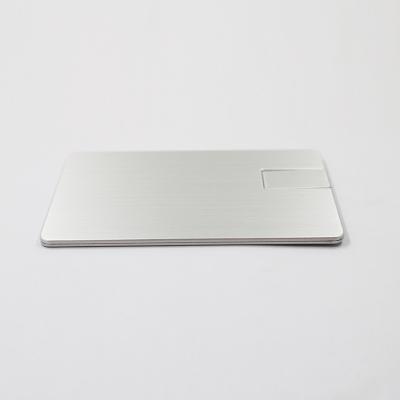 중국 32GB 64GB 금속 신용 카드 방식 usb는 UDP 순간 2.0 80MB/S를 운전합니다 판매용