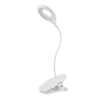 Cina Modern USB Rechargeable Slick Touch Control LED Clip On Book Reading Light in vendita