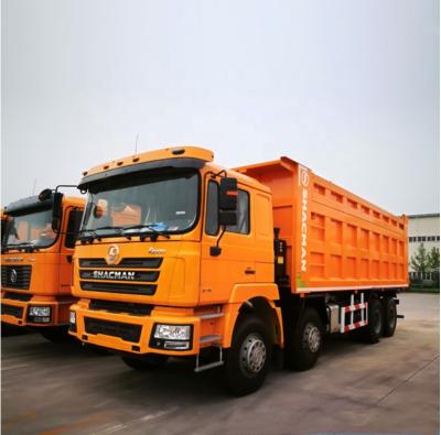 중국 셰크맨 덤프 트럭 스톡 X3000 좌측 운전 10 휠 6X4 팅퍼 트럭 385HP 판매용