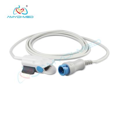 China Hot sale Adult reusable spo2 sensor 7 pin Mindray T8 T5 T6 spo2 probe 3m for sale