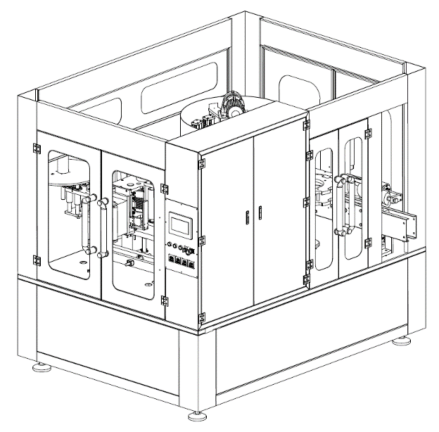 Labeling machine components diagram