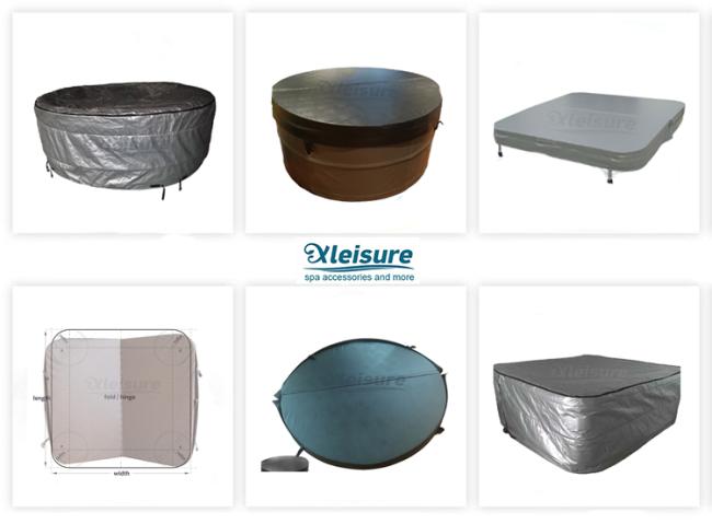 Waterproof Insulation Hardcover for Spa Hot Tub Dust Proof Safety Cover for Outdoor Whirlpool Bathtub