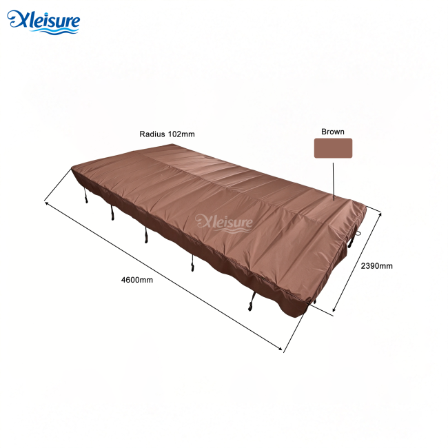 Wholesale Rolling Swim Spa Cover Customized Anti-UV Waterproof Thermal Roll-up Swim Spa Hot Tub Cover for Outdoor Use OEM