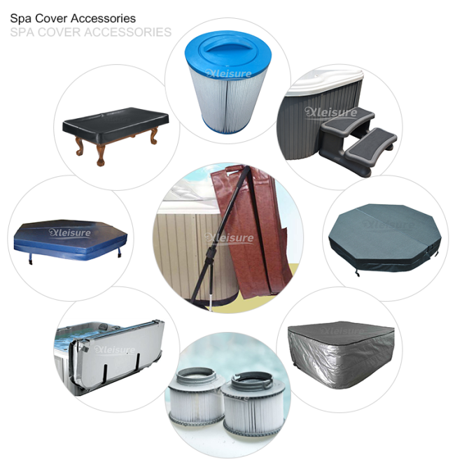 Cabinet-Mount Spa Hot Tub Table Spa Caddy, Adjustable Waterproof Hot Tub Side Table, Outdoor Spa Accessories for Bathtub Pool