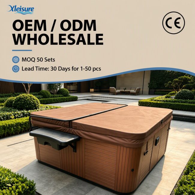 Outdoor Hot Tub Spa Table with Storage Drawer Bar Table for Drinks Food Snacks Spa Accessories OEM ODM Wholesale