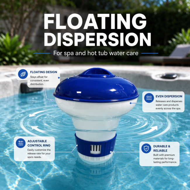 Eco Floating Spa Dispenser Adjustable Release for Hot Tub Cover Friendly Water Care Accessory Wholesale Factory OEM