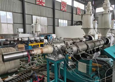 中国 高力HDPEの倍の壁は管の放出ライン/作成機械を波形を付けた 販売のため