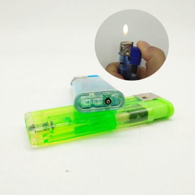 China DY-071 Soft Flame Refillable Type Electric Gas Lighter for sale