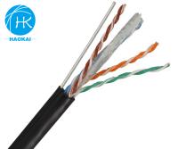 Quality Jelly Filled UTP CAT6 Cable With Messsenger Outdoor Aerial Network Cable for sale