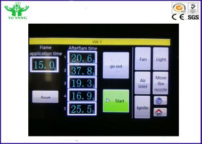 China UL1581 Wire and Cale Flame Testing  Machine AC220V, 50HZ for sale