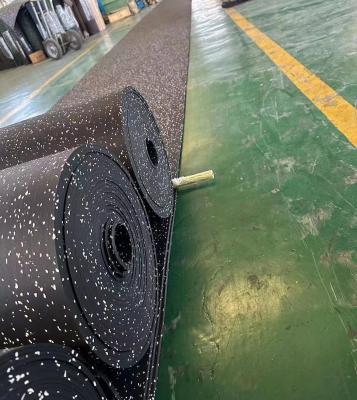 Quality Rolled Rubber Flooring Sheets Made From 100% Recycled Rubber for sale