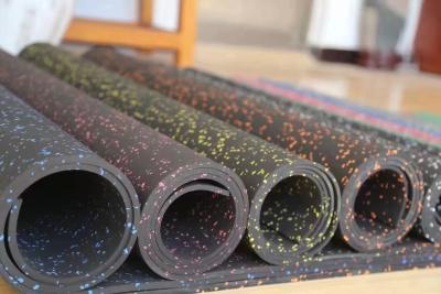 Quality Rolled Rubber Flooring Sheets Made From 100% Recycled Rubber for sale