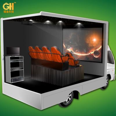 中国 デジタル制御7Dの映画館、7D映画トレーラーは色のセリウムROHSをカスタマイズしました 販売のため