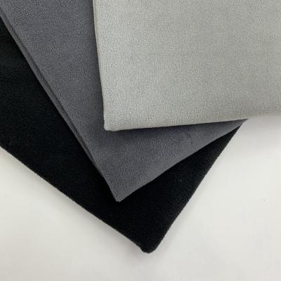 Κίνα in stock lot super soft  94 polyester 6 spandex tricot anti pilling polar fleece fabric for garment προς πώληση