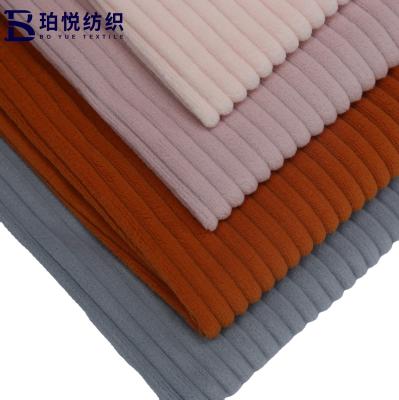 중국 Hot Sale Best Quality 220G 100%polyester   corduroy velvet fabric for garment 판매용