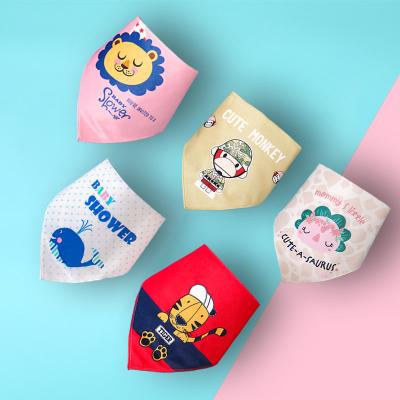 Κίνα Adjustable Triangular bibs 100% Organic Cotton No fluorescence baby bandana drool bibs Baby Bibs Cotton προς πώληση