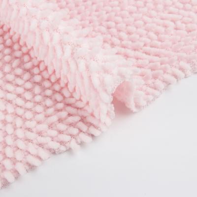 중국 Ground Floor Carpet Mat Knitted Polyester Mop Chenille Microfiber Fabric Rug 판매용