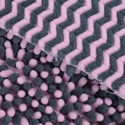 중국 Ground Floor Carpet Mat Knitted Polyester Mop Chenille Microfiber Fabric Rug 판매용