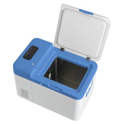 China CE/ISO9001 Certified 25L Ultra Low -60 Degree Car Using 12V DC Potable Small Freezer for sale
