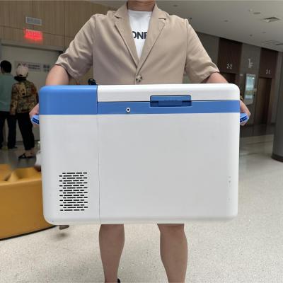 Cina -60 gradi Rifornimento di vaccini Rifrigeratore di trasporto con refrigerante elio 17,5 kg in vendita