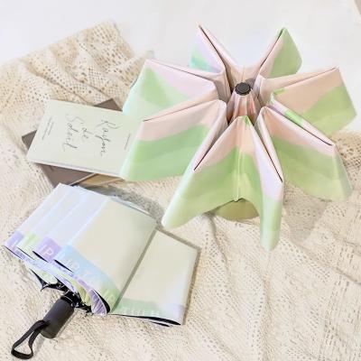 1 Color Printing Black Rubber Sunshade Umbrella for Wedding Favors Bridal Party