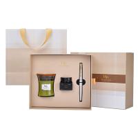 Quality Exclusive Father's Day Gift Wycombe Abbey XL White Gold Pen WoodWick Aromatherapy Set for sale
