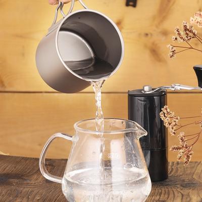 Chine Coupe en titane portable imprimée sur écran de soie 350 ml pour le camping et les activités de plein air à vendre