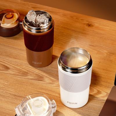 Chine 480/650ml Manche à vide Coupe à ressort Coupe vélo Café Voiture Coupe isolée Cadeau de nouveauté idéal à vendre