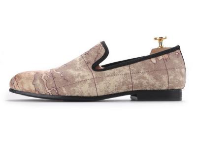Chine Slip On Mens Velour Loafers Broderie Velour Slip On Smoking à vendre