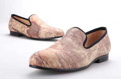 Chine Slip On Mens Velour Loafers Broderie Velour Slip On Smoking à vendre