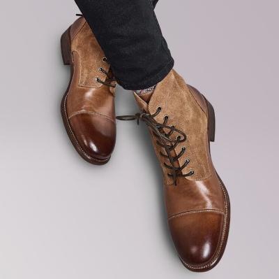 Chine Chaussures d'hiver pour hommes en suède mode italienne avec fermeture à glissière à vendre
